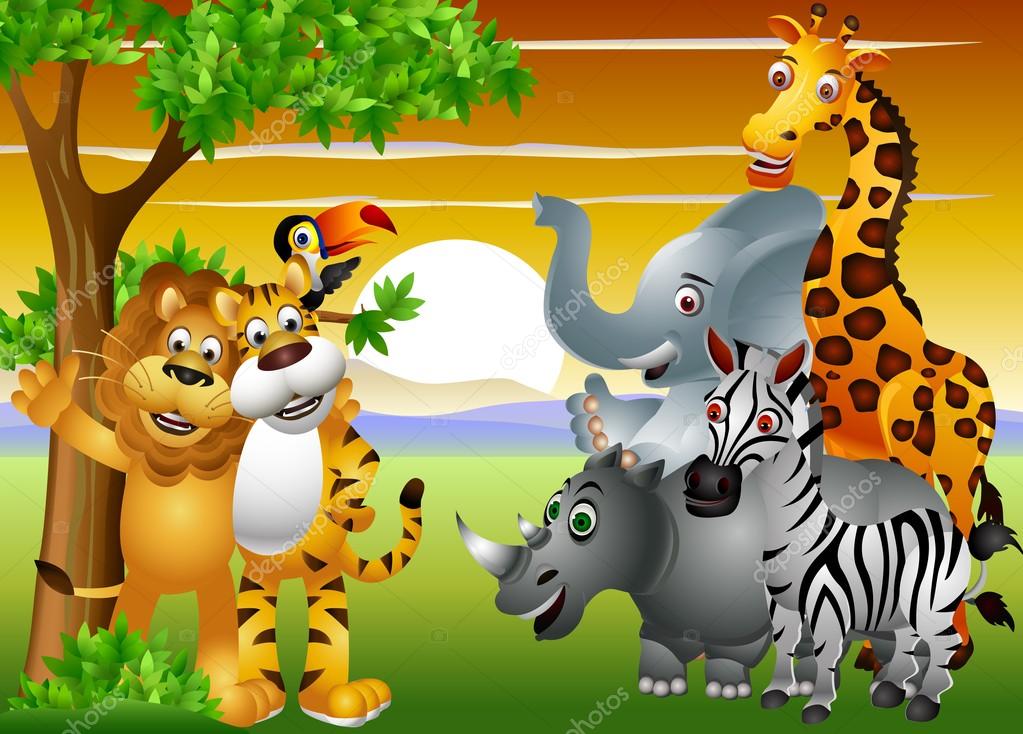 Wild African animal cartoon — Stock Vector © starlight789 #12215204 Wild African animal cartoon — Stock Vector © starlight789 #12215204