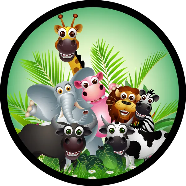 Wild African animal cartoon — Stock Vector © starlight789 #12212008 Wild African animal cartoon — Stock Vector © starlight789 #12212008