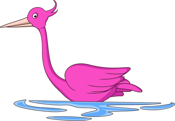 Imágenes: garza animada | dibujos animados lindo Garza — Vector de ...