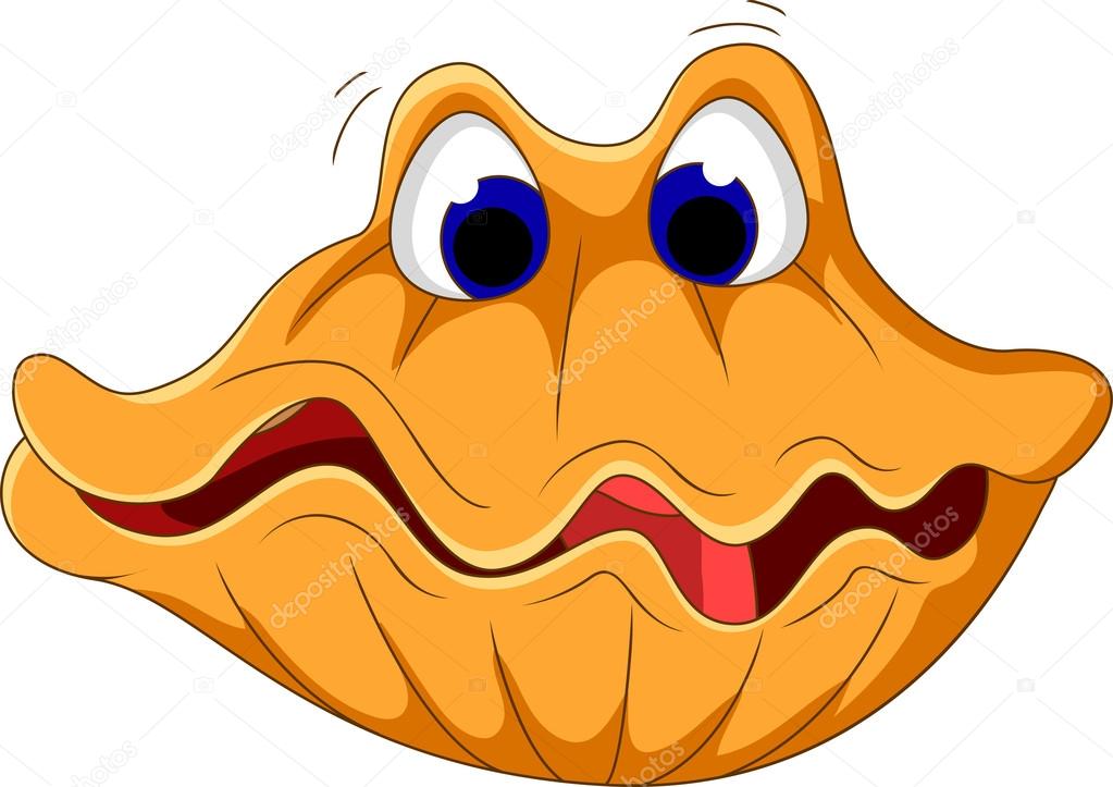 dibujos animados de concha de perla — Vector de stock © starlight789 ...