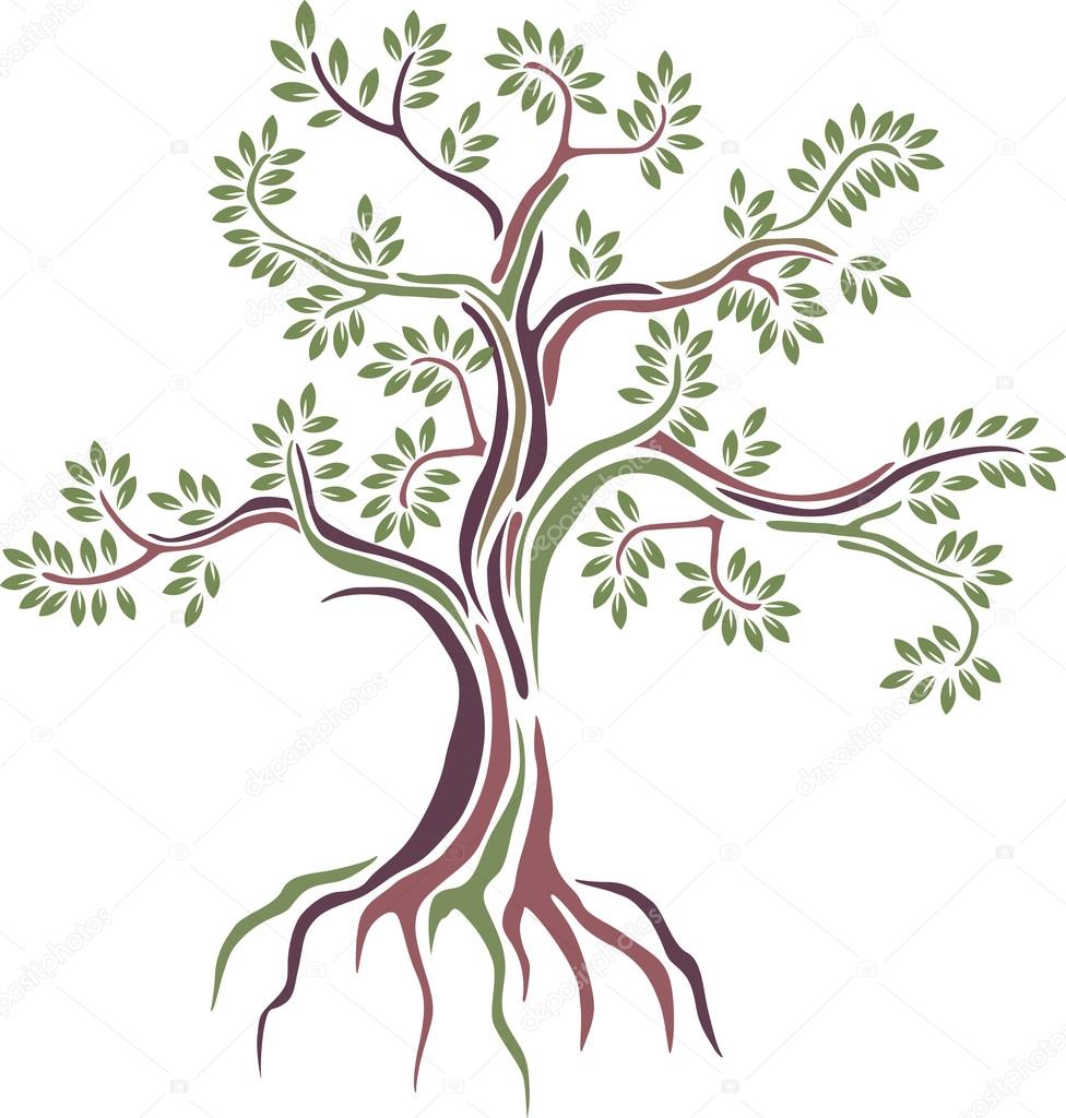 Bellezza Albero stilizzato Stock Vector by ©starlight789 24446269