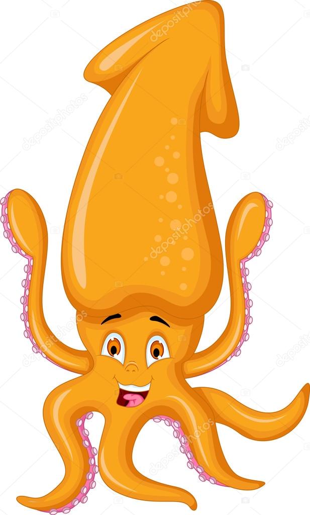 Cuttlefish cartoon isolated Stock Vector Image by ©starlight789 #44124137