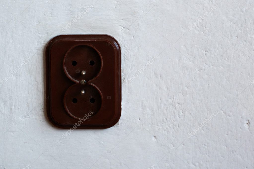 Wall with socket background or texture — Stock Photo © trybex #27037949