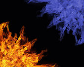 Red and blue fire — Stock Photo © Valeev #4150076