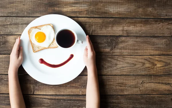 Morning breakfast with the smile Stock Photo by ©Mariya_Masich 57201133