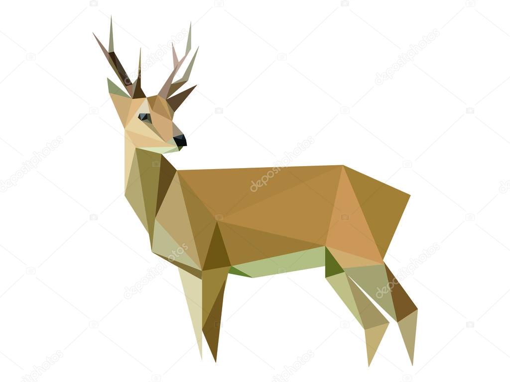 Deer vector low poly Stock Vector Image by ©IlyaRatman #49931233