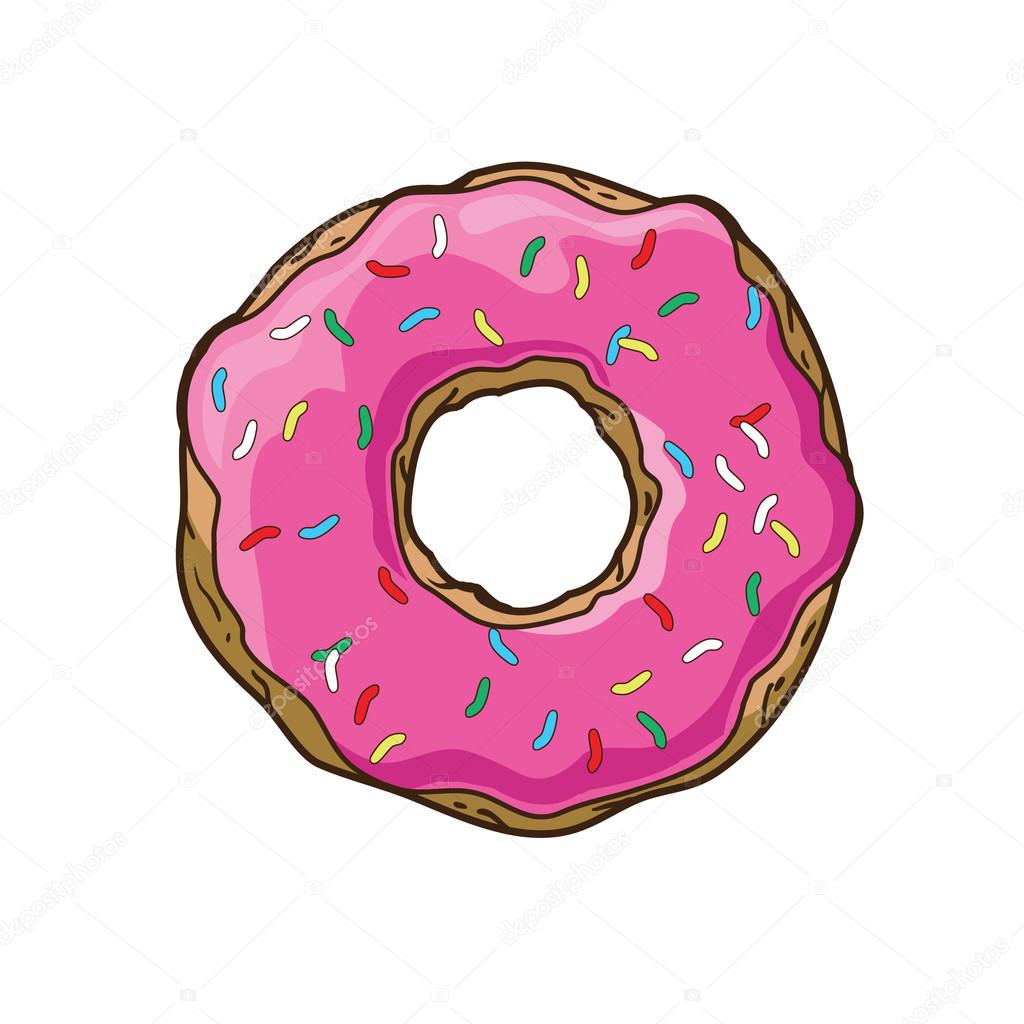 Vector donut ⬇ Vector Image by © sntpzh | Vector Stock 21705229 Vector donut ⬇ Vector Image by © sntpzh | Vector Stock 21705229