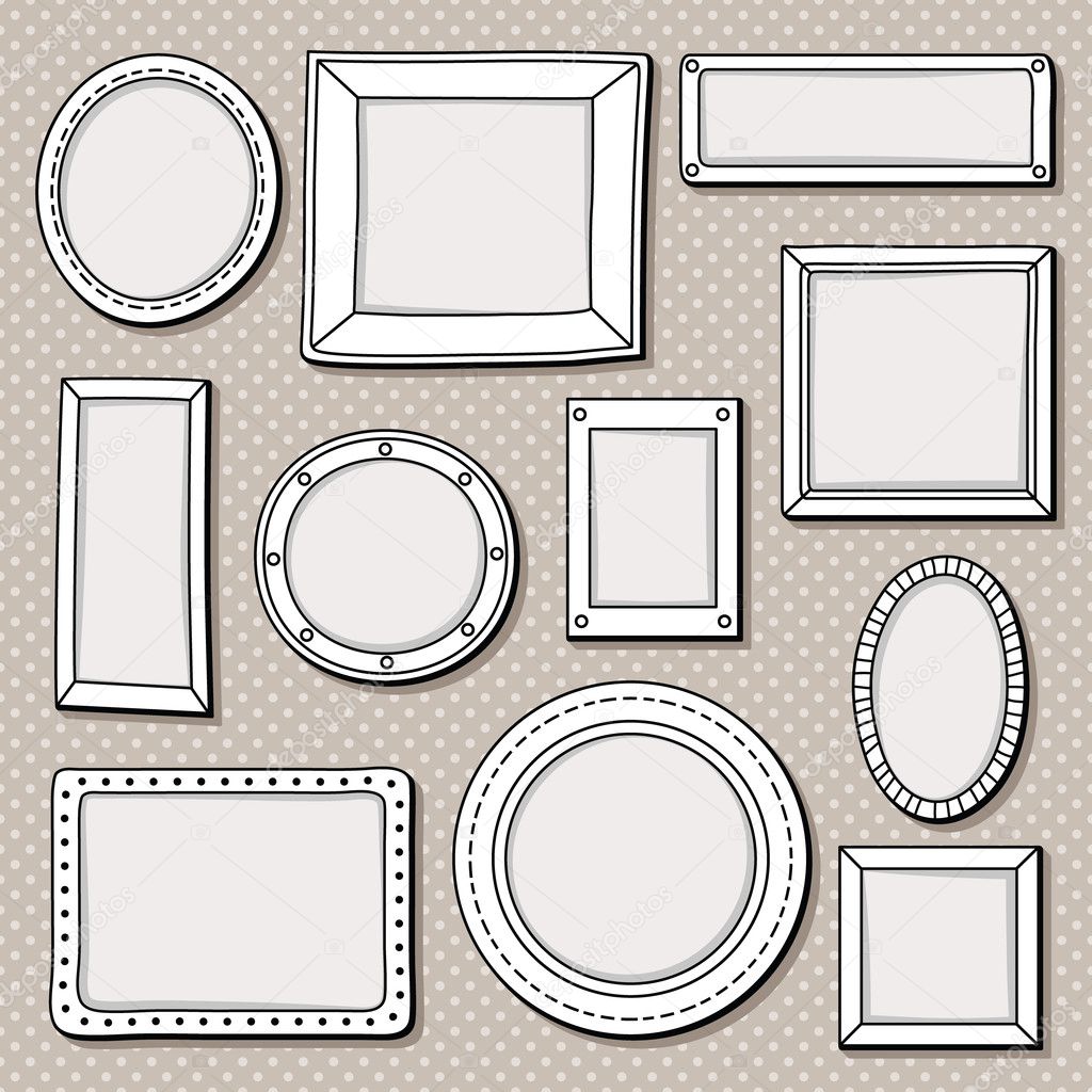 Set of vintage frames Stock Vector Image by ©sntpzh #48901241