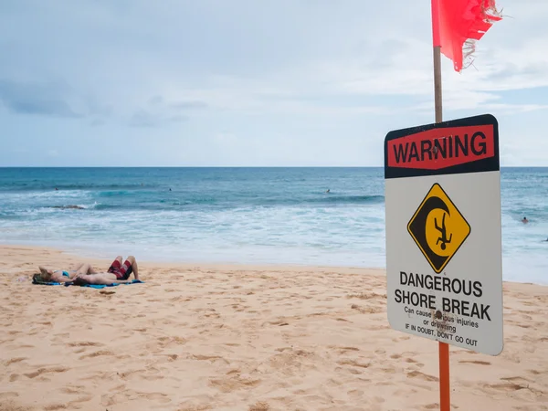 Beach warning sign Stock Photo by ©haveseen 7173636