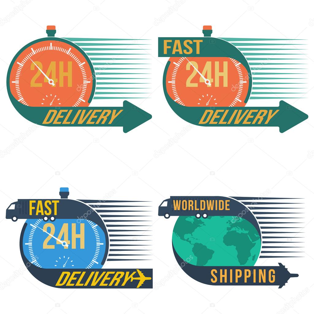 Fast shipping delivery, vector format Stock Vector by ©littlestocker ...