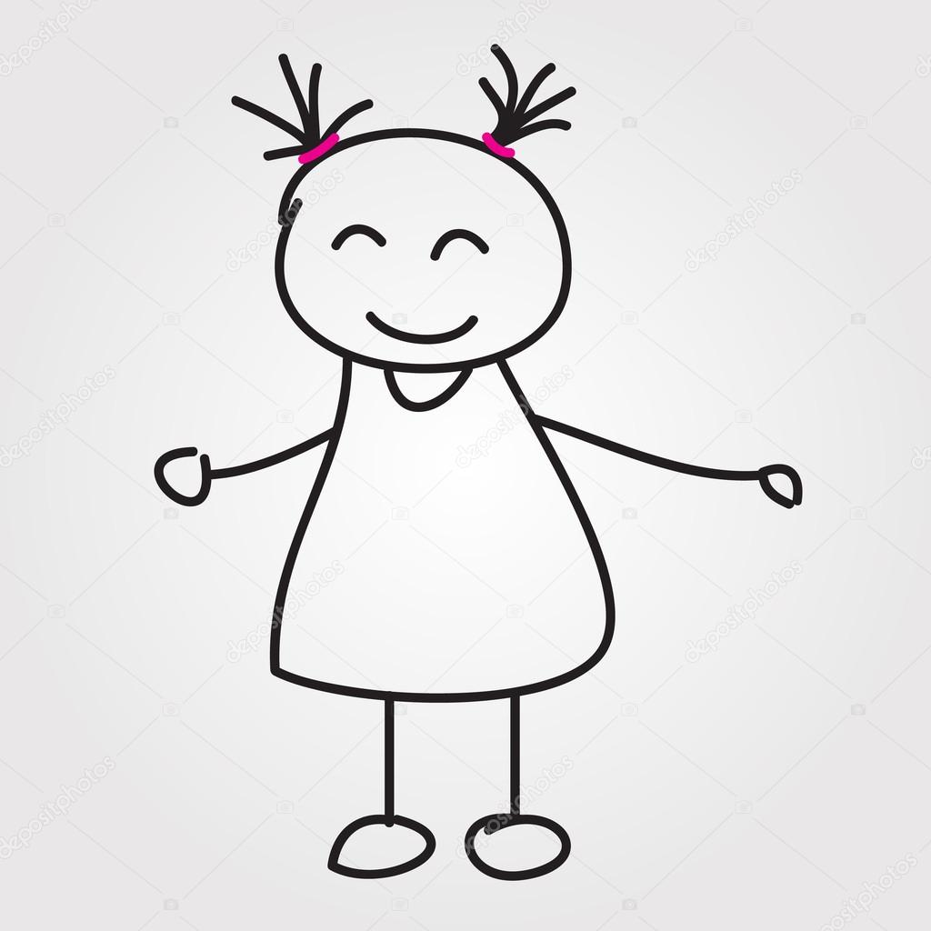 Kinder Vektor Hand gezeichnet Stock-Vektorgrafik von ©actionbleem 29276013