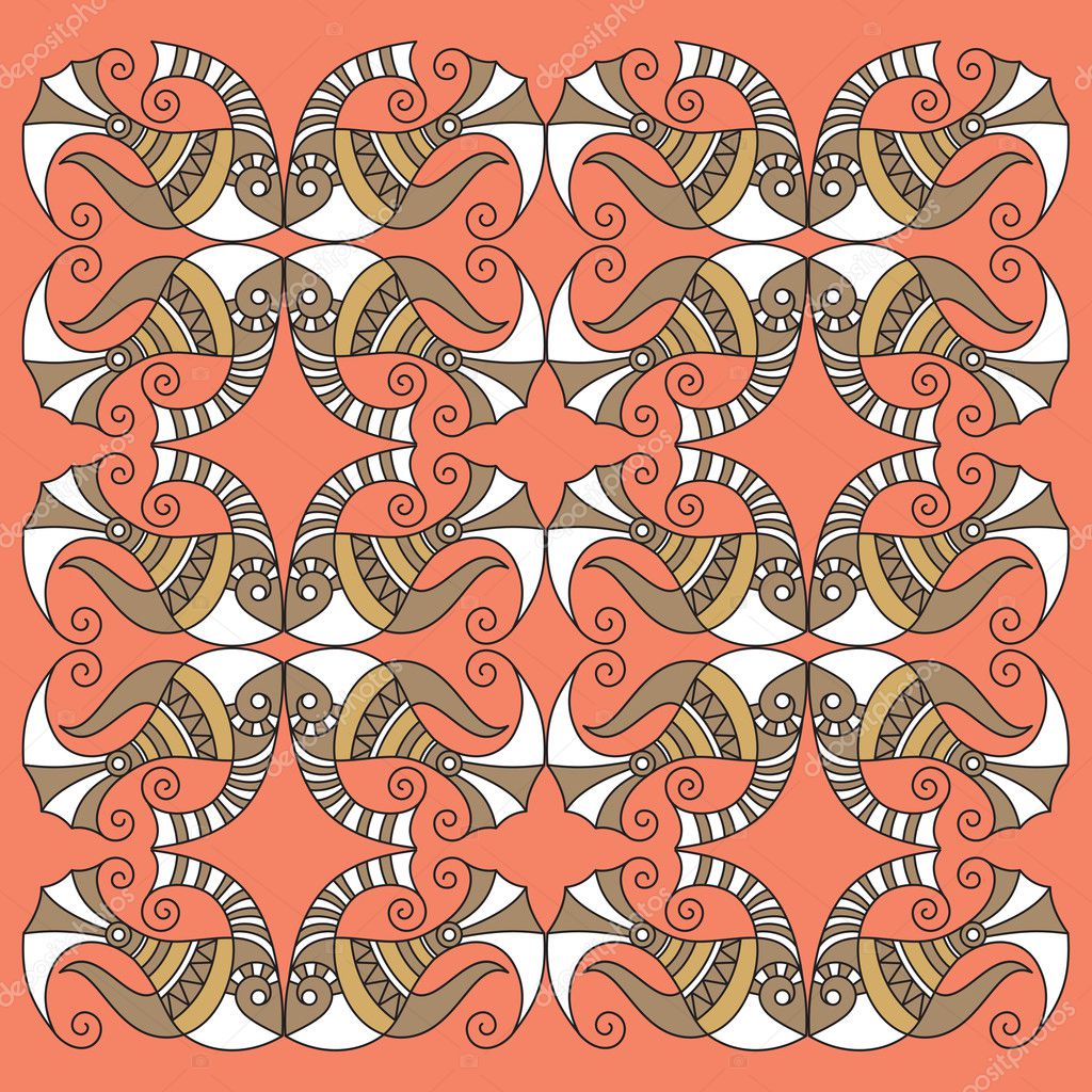 Vector fish pattern Stock Vector Image by ©milyana #12763903