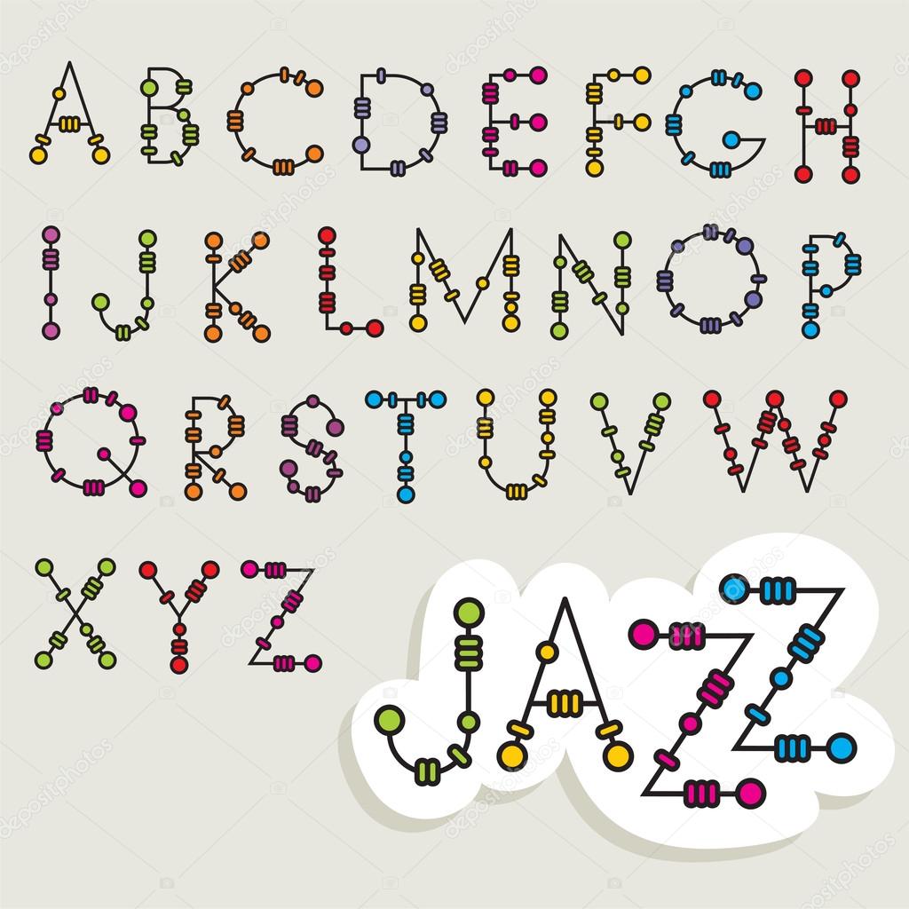 Fun latin alphabet Stock Vector Image by ©milyana #13635515