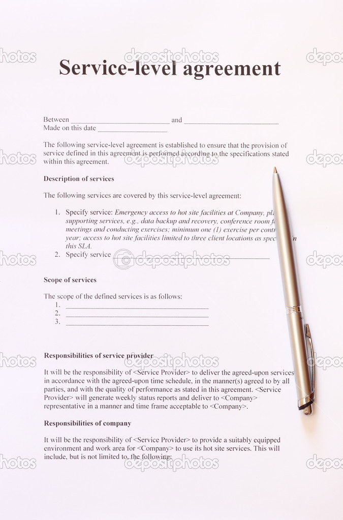 Service-level agreement — Stock Photo © tomert #30450687