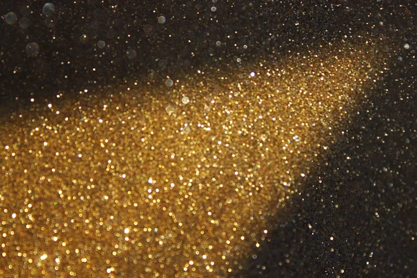 Gold glitter trail lights - Stock Image - Everypixel