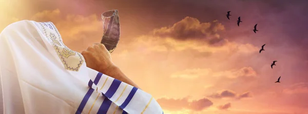 Man blowing shofar Stock Photos, Royalty Free Man blowing shofar Images ...