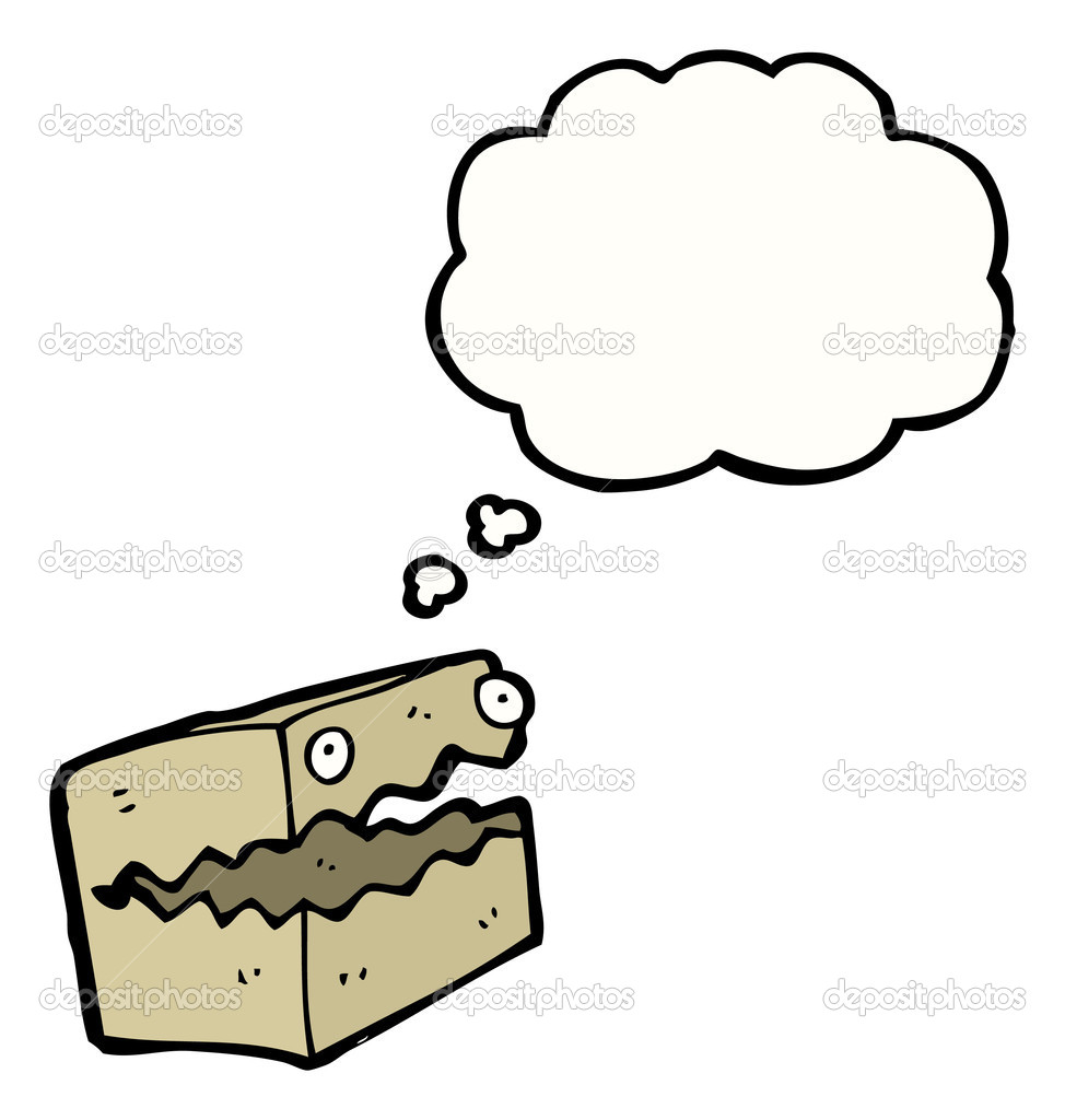Cartoon box with thought bubble Stock Vector Image by ©lineartestpilot ...