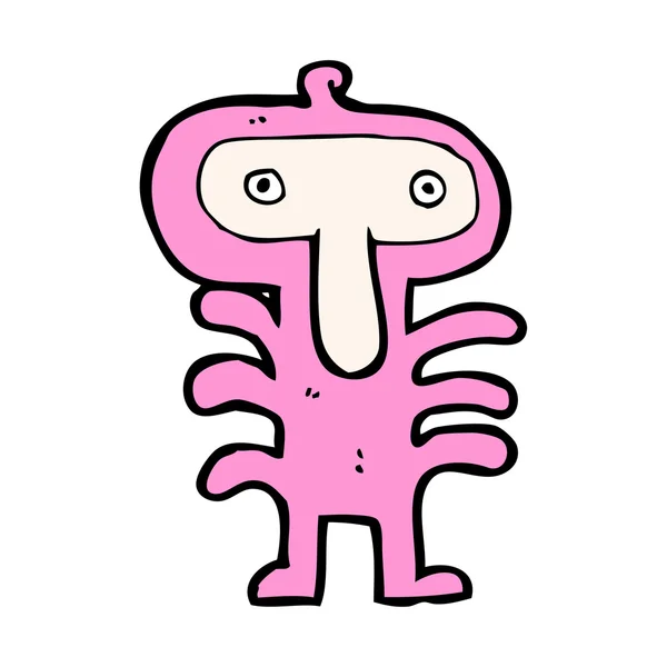 pink alien cartoon — Stock Vector © lineartestpilot #21172835