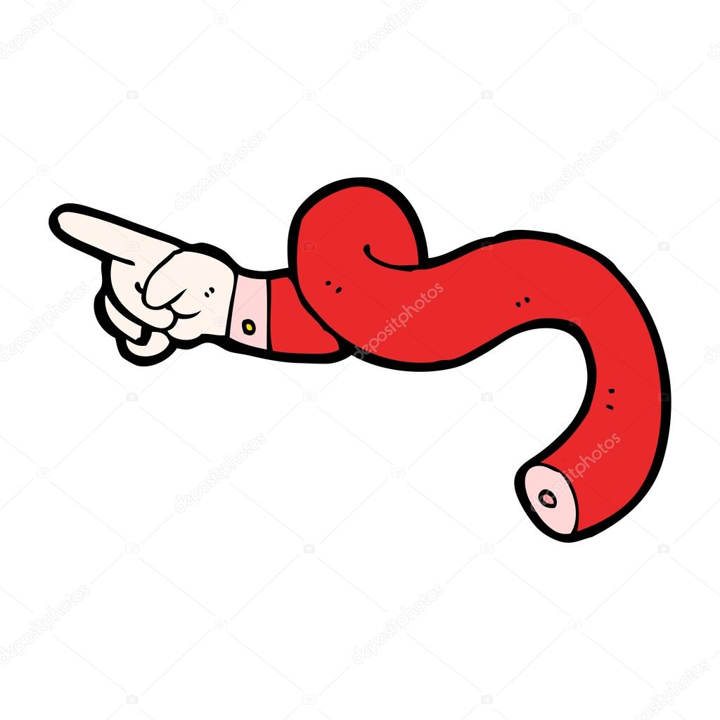 Cartoon pointing arm Stock Vector by ©lineartestpilot 13134361