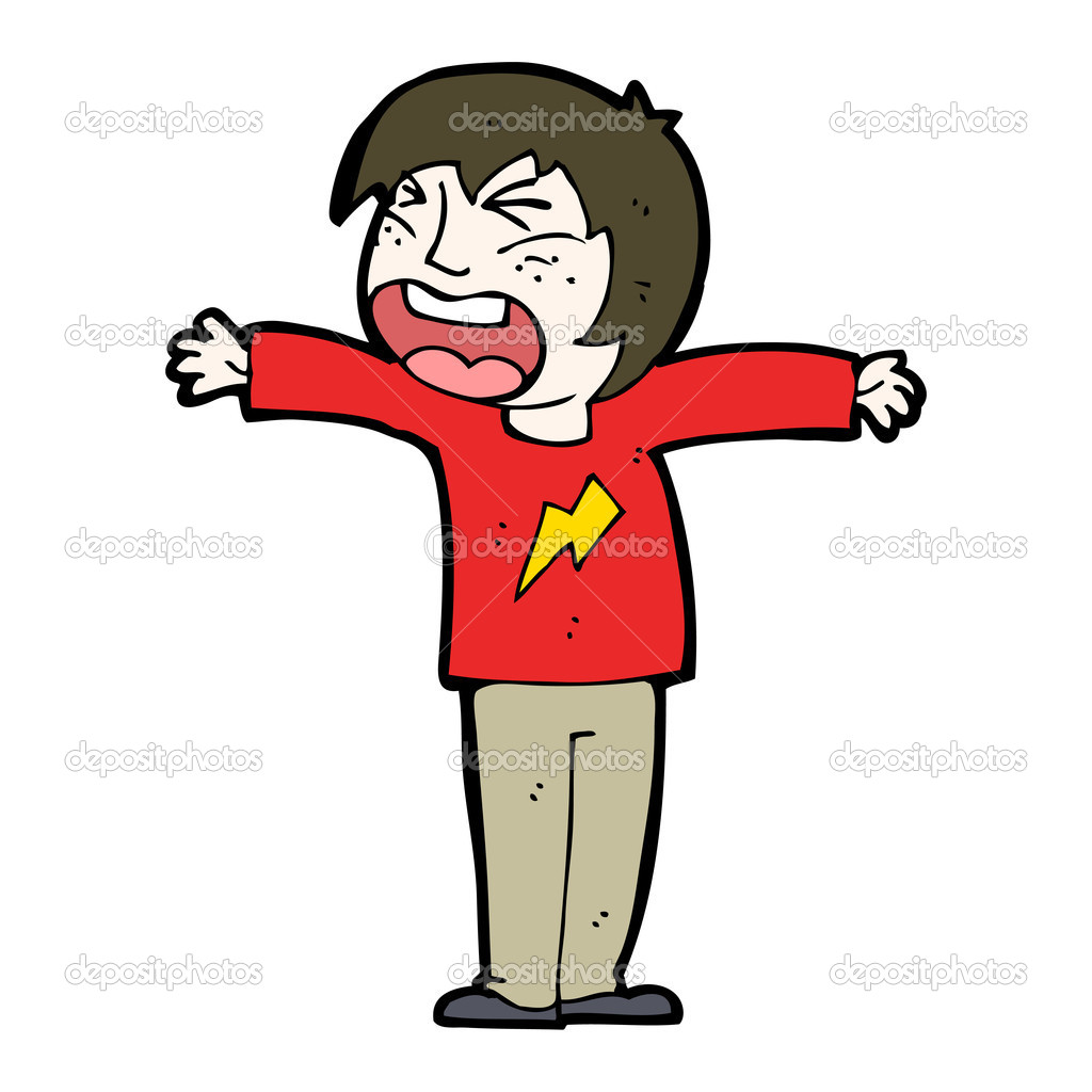 Homem Irritado Animado Jovem Homem Irritado Com Expressões Faciais