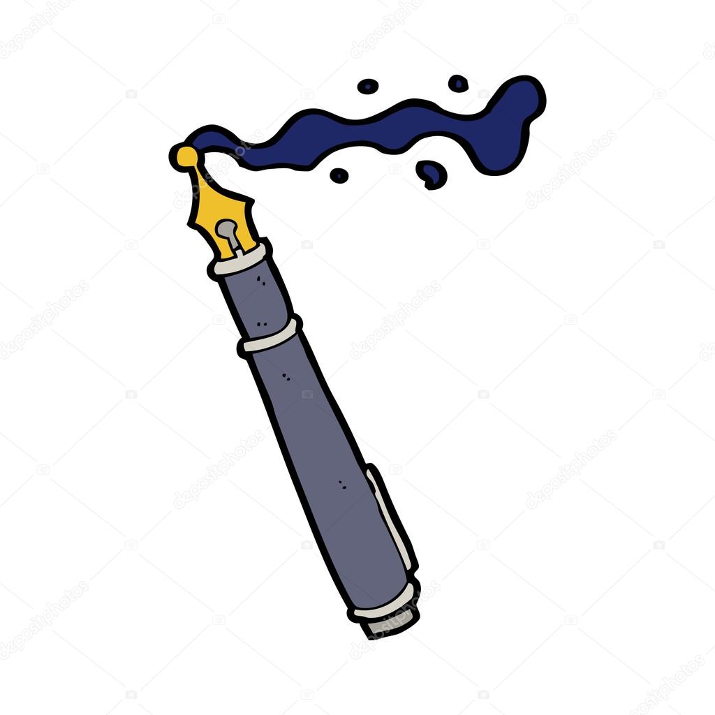 Cartoon messy fountain pen Stock Vector Image by ©lineartestpilot #13137308