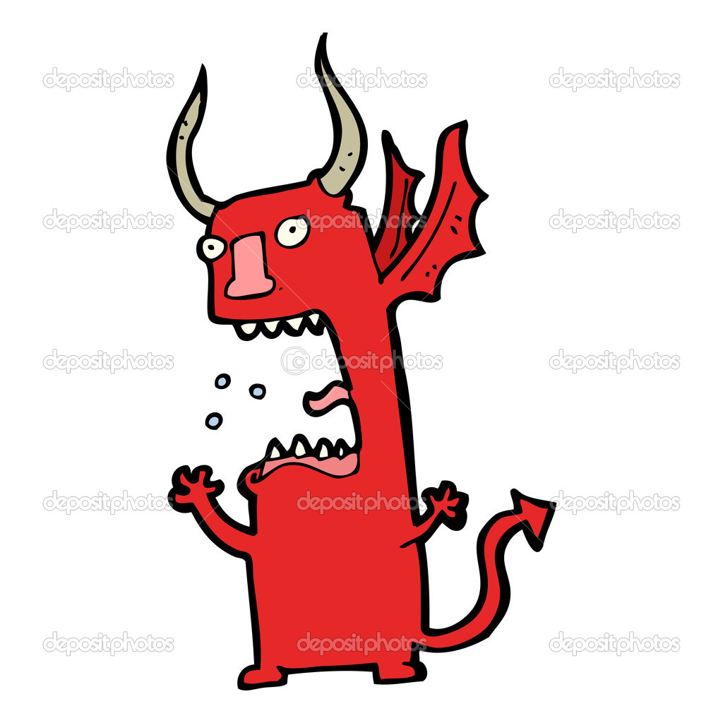 Angry demon Stock Vector by ©lineartestpilot 13138584