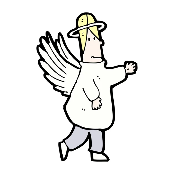 Angel man cartoon ⬇ Vector Image by © lineartestpilot | Vector Stock ...