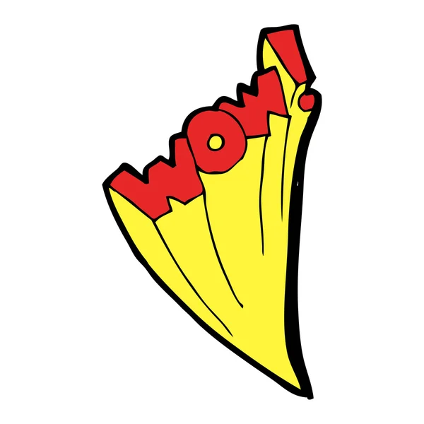 Wow sign cartoon Stock Vector Image by ©lineartestpilot #13572477