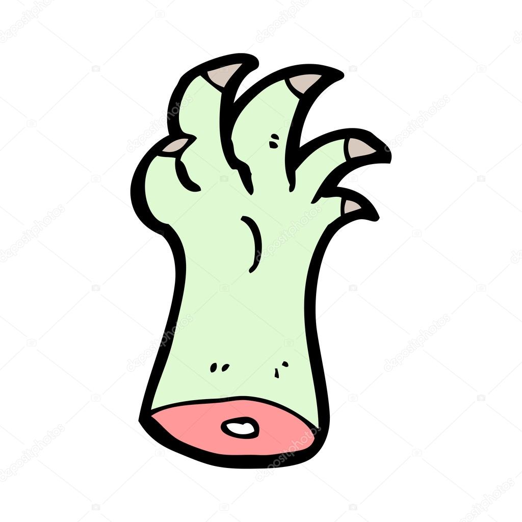 Cartoon monster hand Stock Vector Image by ©lineartestpilot #13566702