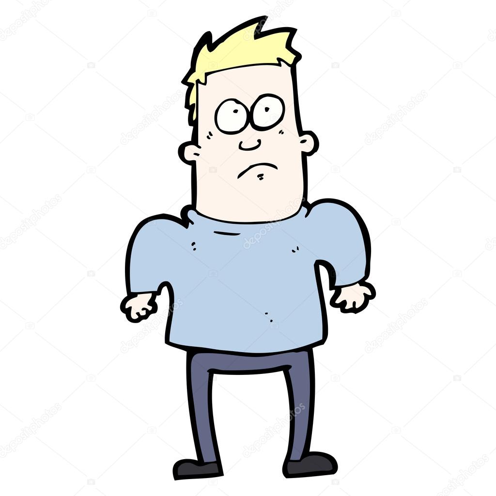 Shrugging man cartoon Stock Vector Image by ©lineartestpilot #13566786