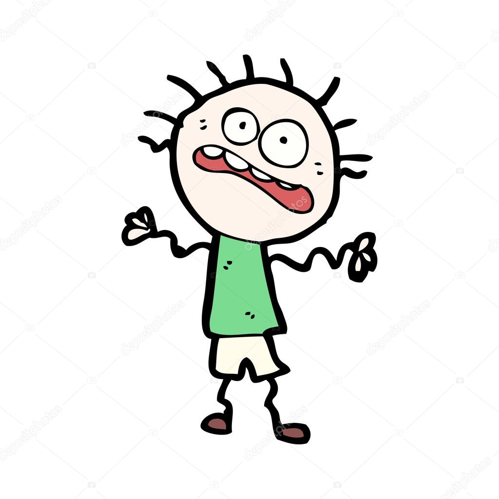 Stressed cartoon doodle man Stock Vector by ©lineartestpilot 13566983