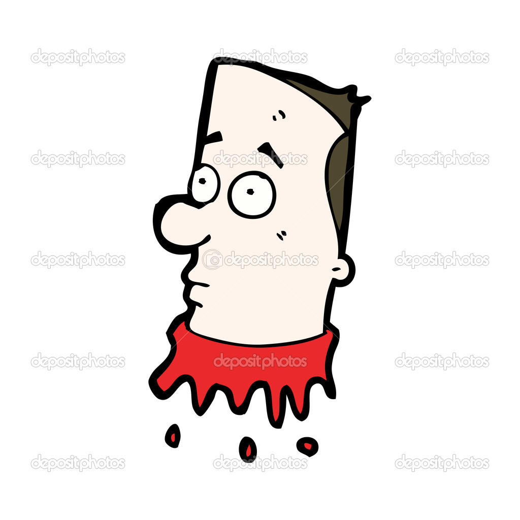 Chopped head cartoon — Stock Vector © lineartestpilot #13567181