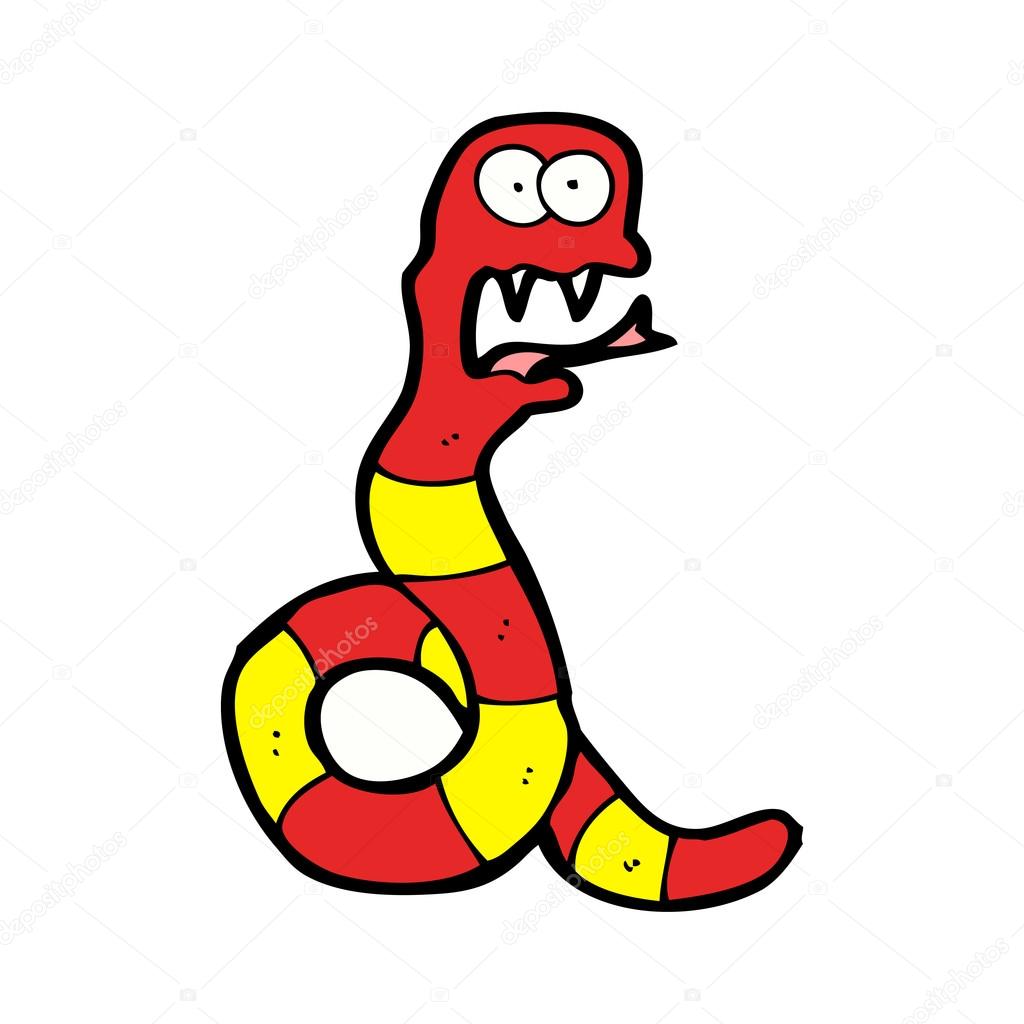 Frightened snake cartoon Stock Vector Image by ©lineartestpilot #13569153