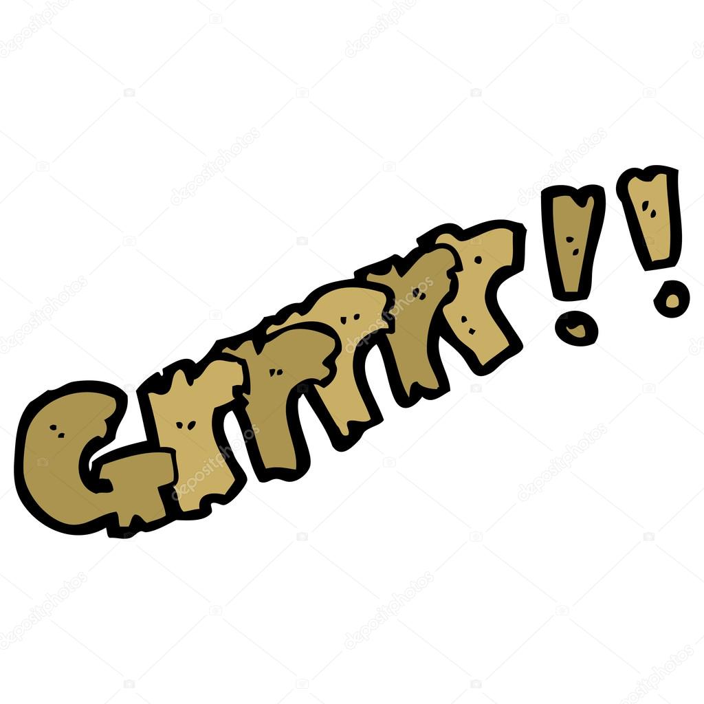 Growling dog clipart