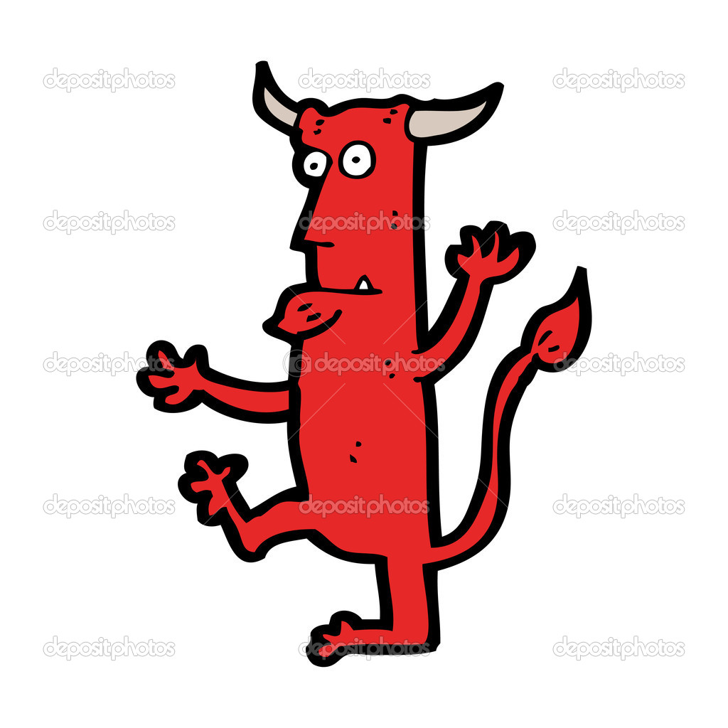Cartoon dancing devil Stock Vector Image by ©lineartestpilot #13569595