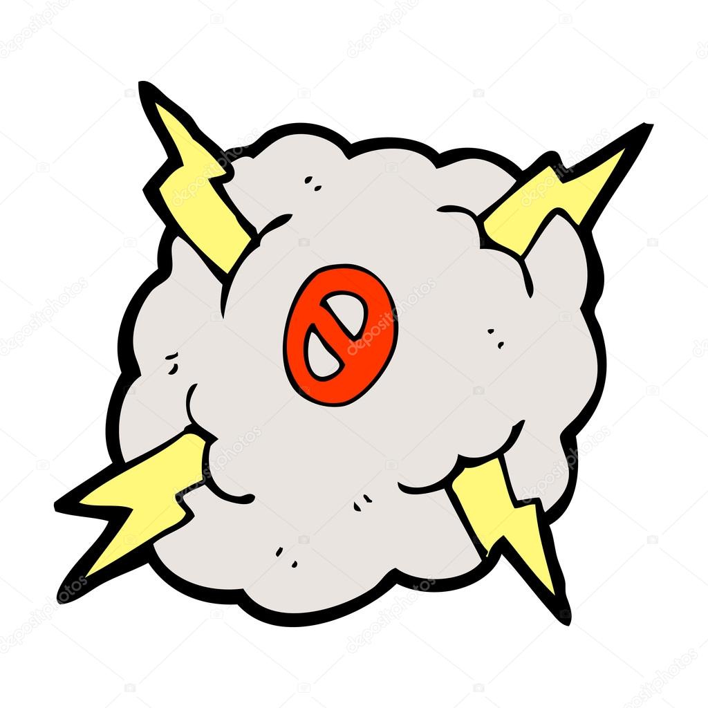 Cartoon number zero in storm cloud Stock Vector by ©lineartestpilot ...