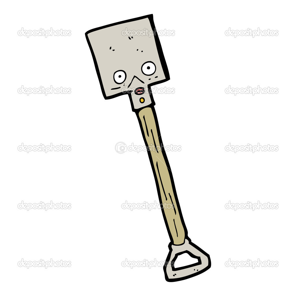 Personaje de pala de dibujos animados Vector de stock #13569749 de ...