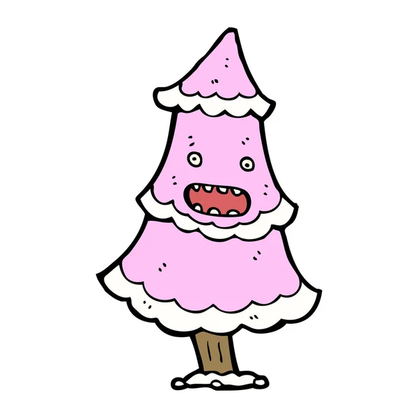 Pink xmas tree cartoon Stock Vector Image by ©lineartestpilot #21484531