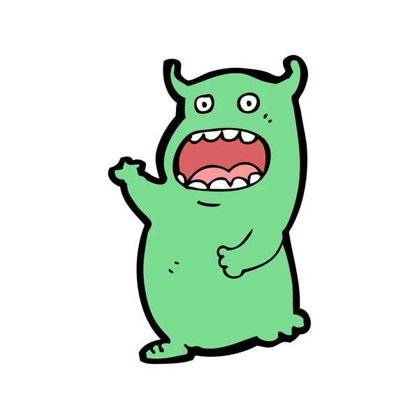 Cute cartoon saying hi | Cute cartoon monster saying hi — Stock Vector ...