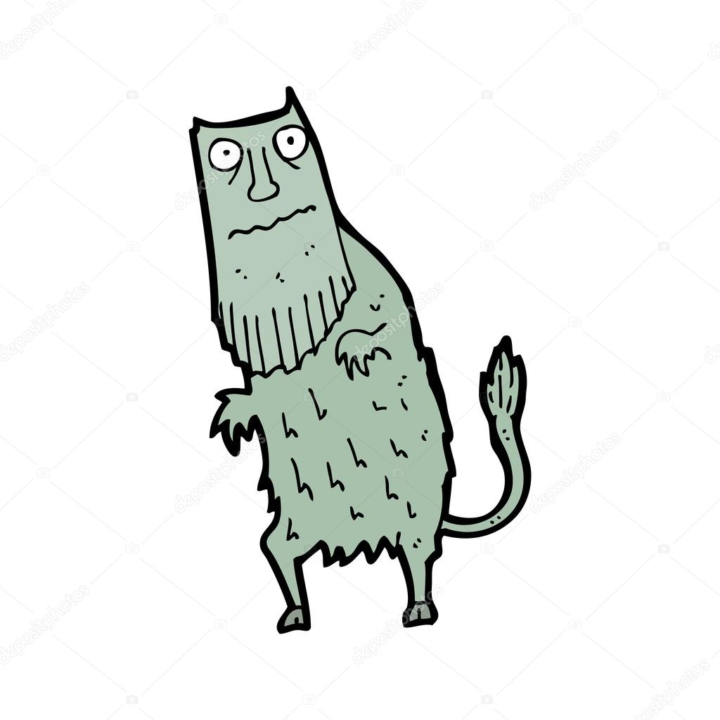Cartoon hairy monster Stock Vector Image by ©lineartestpilot #13570225