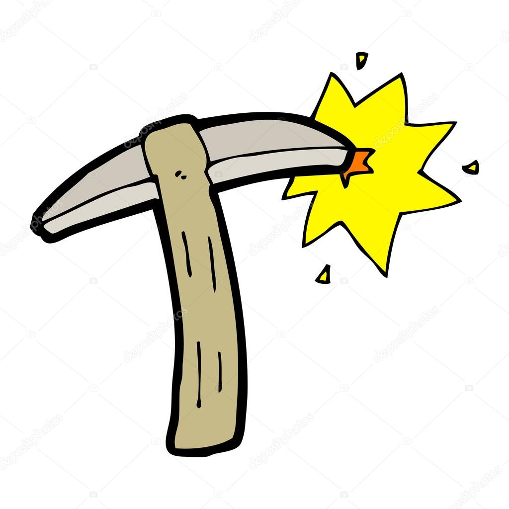 Cartoon pick axe Stock Vector by ©lineartestpilot 13570269