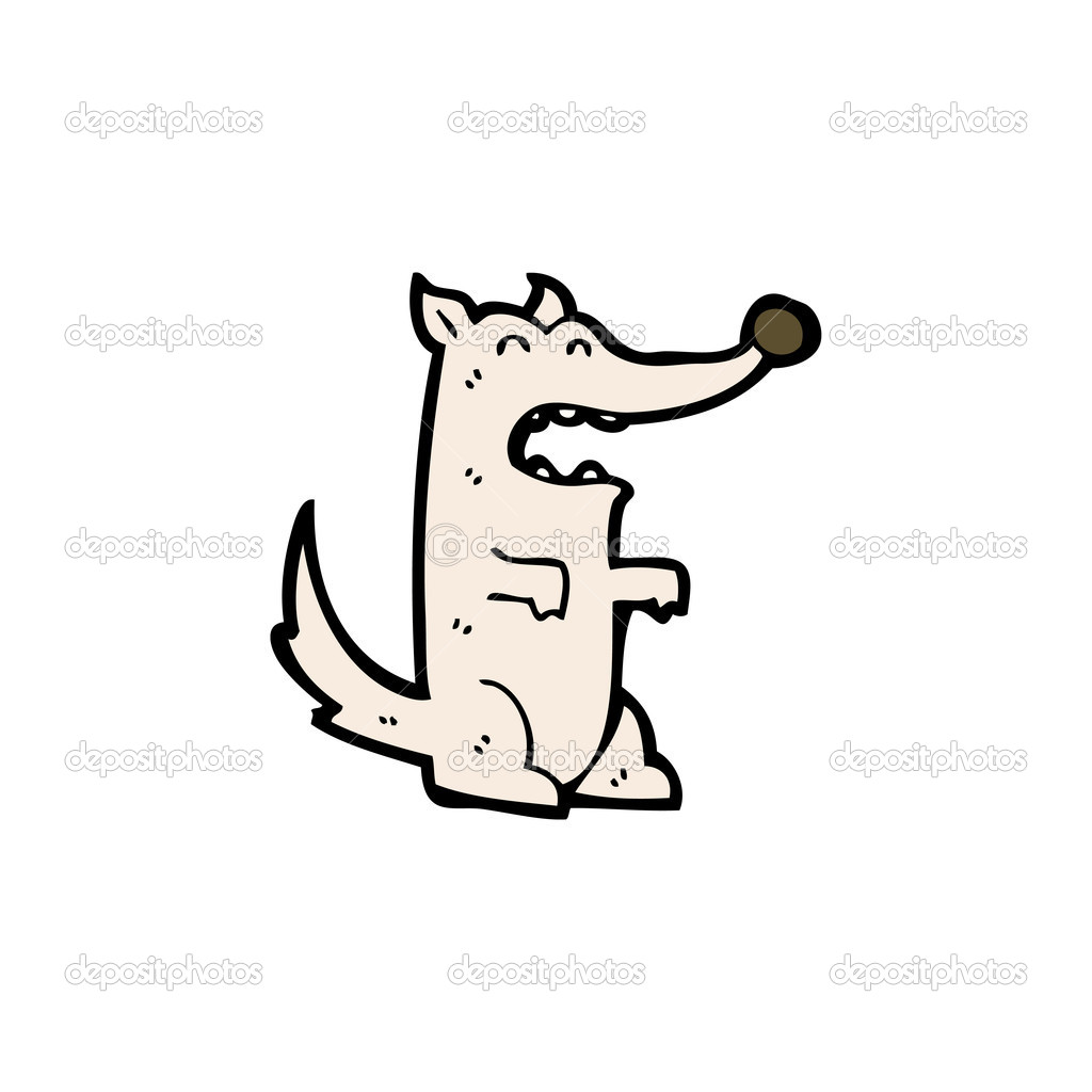 Talking wolf cartoon Stock Vector by ©lineartestpilot 13571813