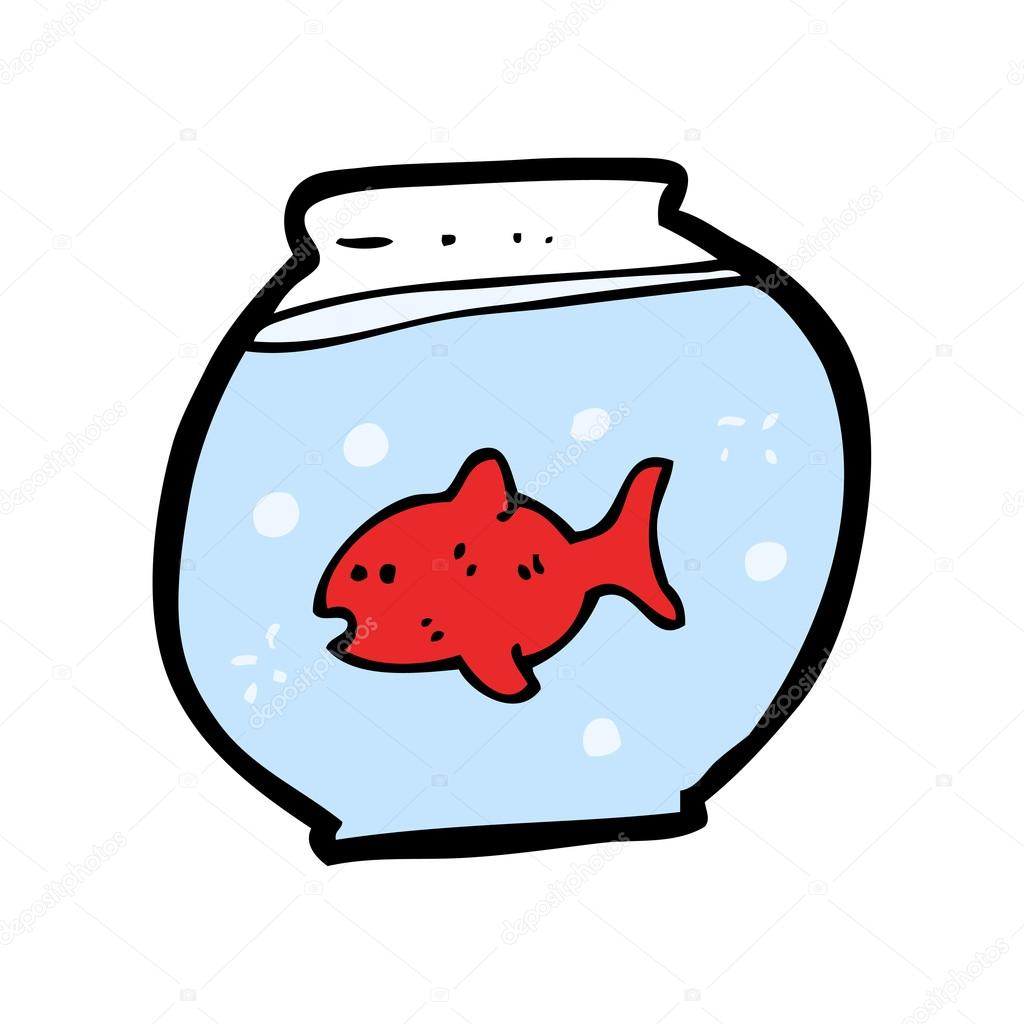 Cartoon fish in bowl Stock Vector Image by ©lineartestpilot #13571984