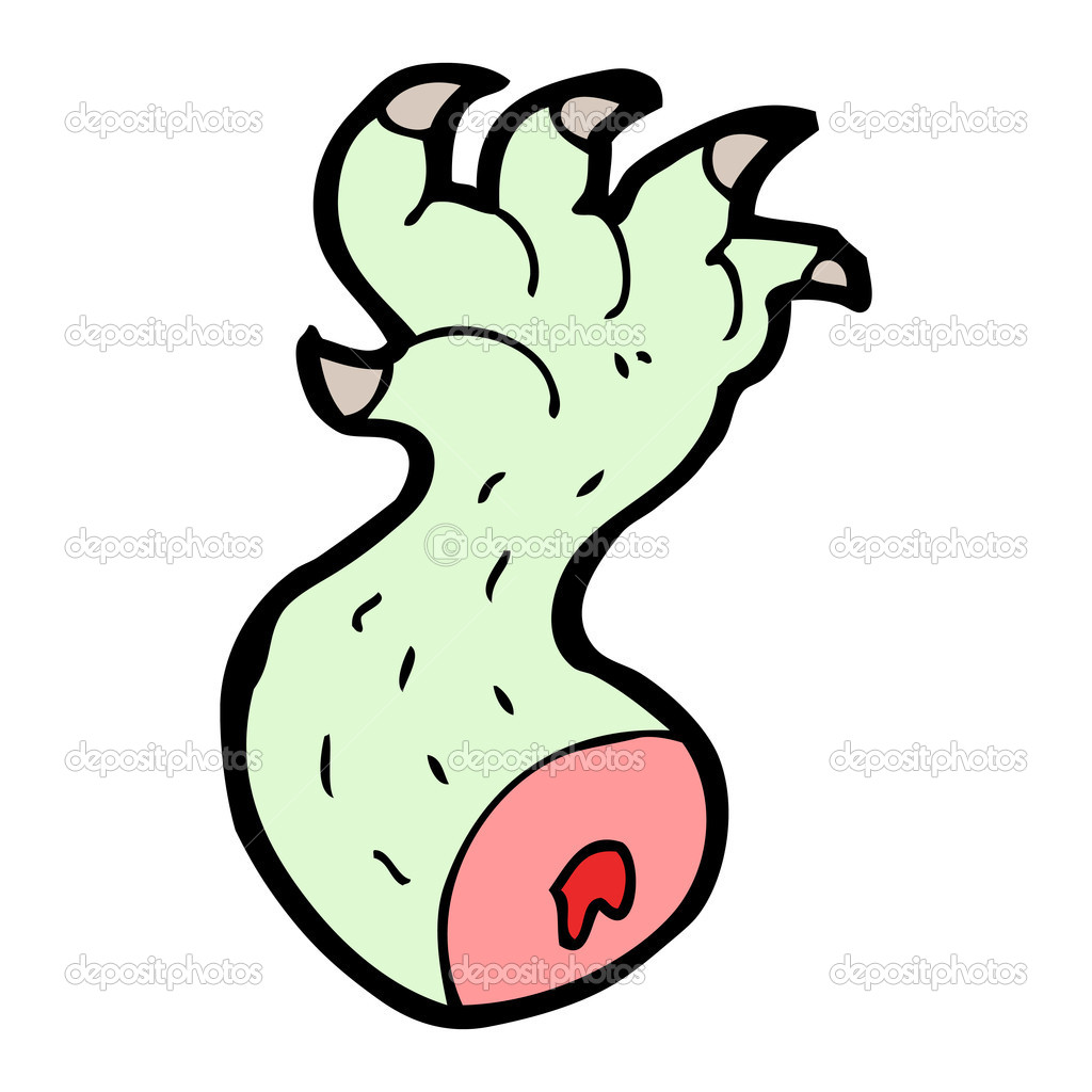 Cartoon monster hand — Stock Vector #13572033