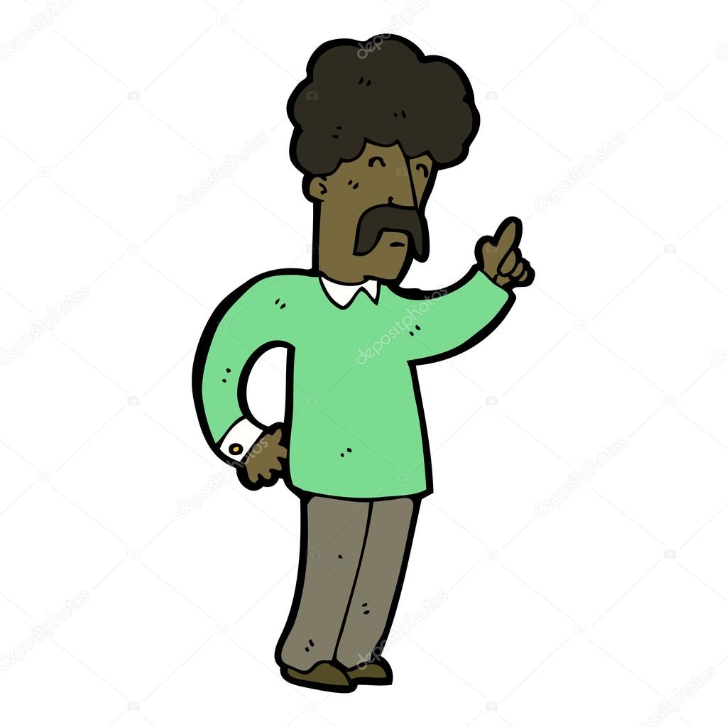 Man making point cartoon Stock Vector Image by ©lineartestpilot #13572198