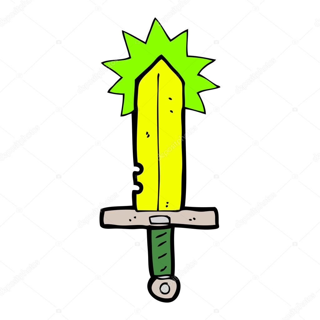 Cartoon magic sword Stock Vector by ©lineartestpilot 13572371