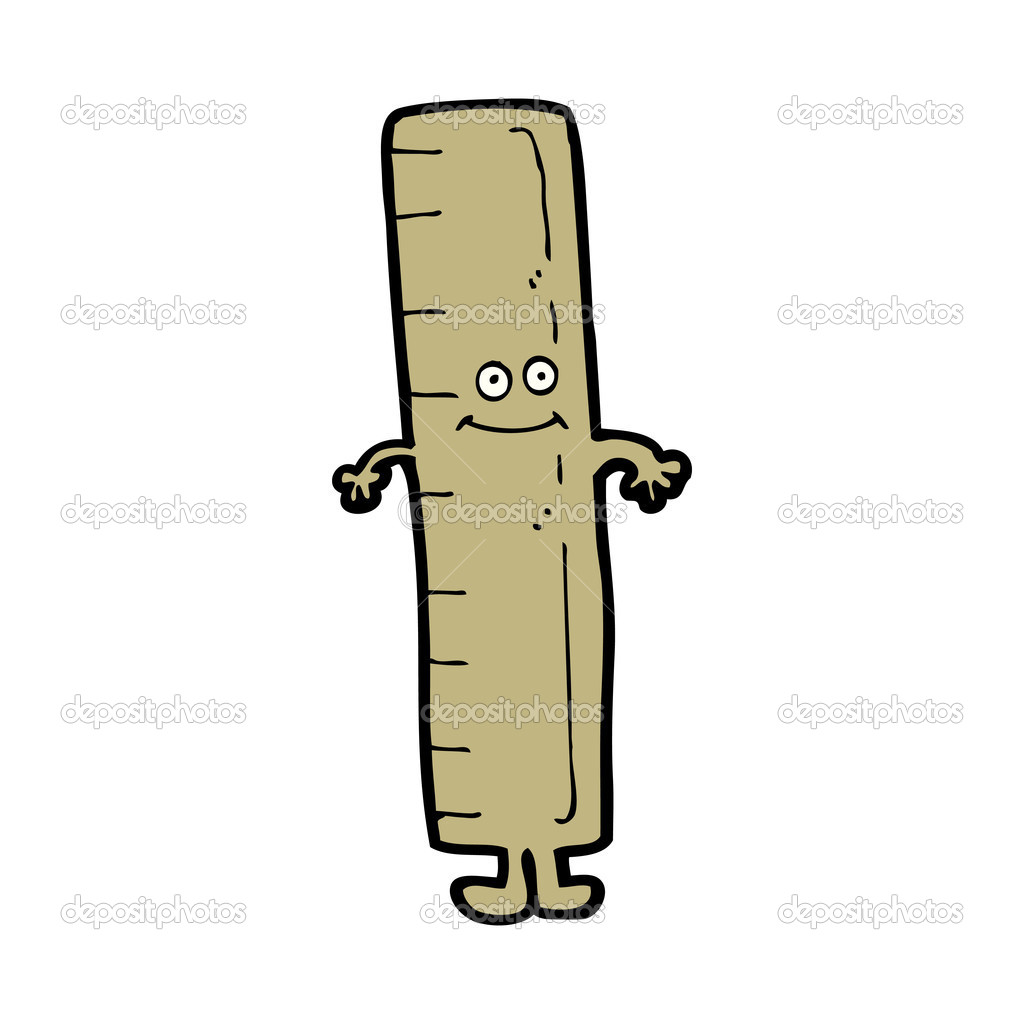 Cartoon school ruler character Stock Illustration by ©lineartestpilot ...