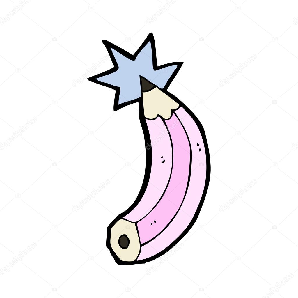 Magic pink pencil cartoon Stock Illustration by ©lineartestpilot #13573379