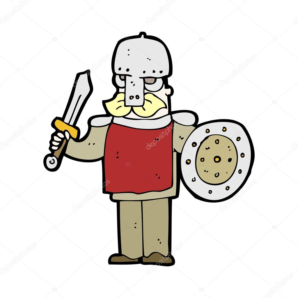 Cartoon medieval soldier Stock Vector Image by ©lineartestpilot #13574223