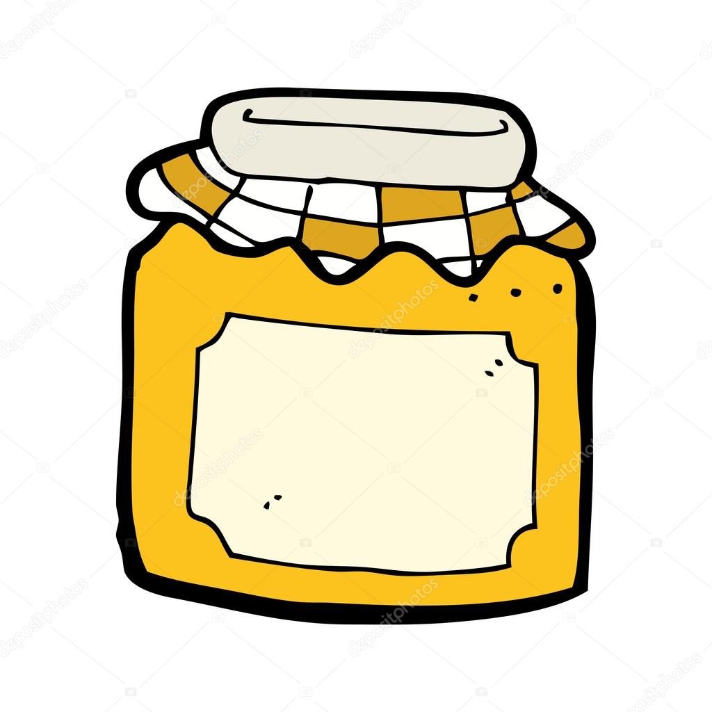 Cartoon jam jar — Stock Vector © lineartestpilot #13574296